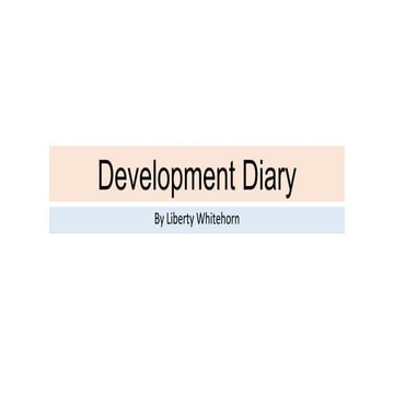 Development diary fmp | PPT
