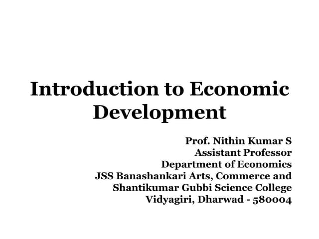 The classical theory of Economic Development | PPTX