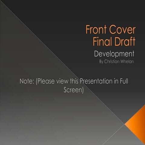 Development final draft | PPT