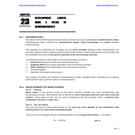 Development Length Hook Splice Of Reinforcements | PDF