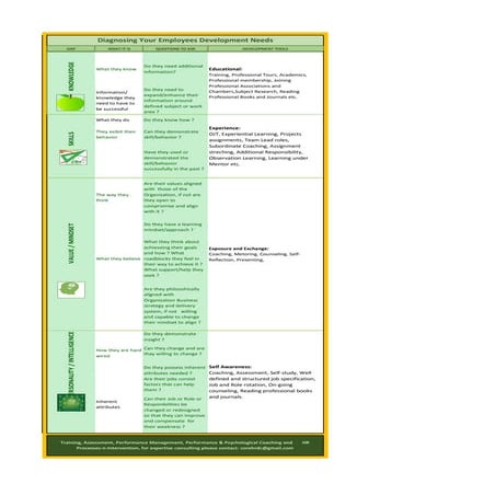 Diagnosing Your Employees Development Needs | PDF