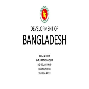 Development of bangladesh | PPTX