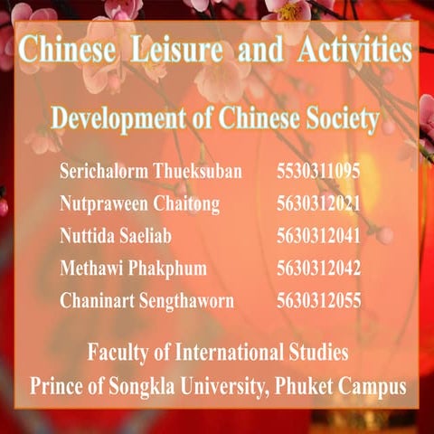 Development of chinese society | PPT