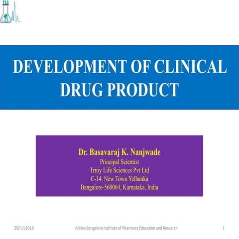 Development of Clinical Formulation | PPT