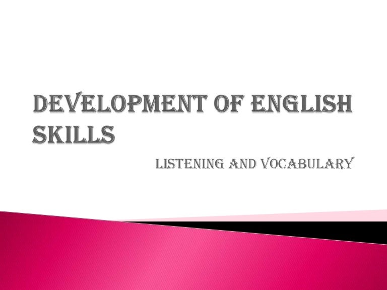 Development Of English Skills development-of-english-skills