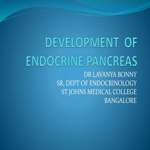 DEVELOPMENT OF EXOCRINE PANCREAS | PPTX