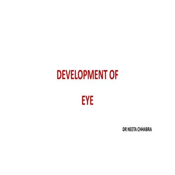 Embryology of the eye | PPTX