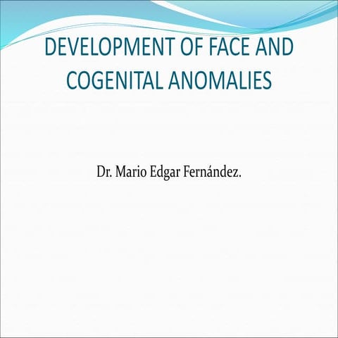 DEVELOPMENT OF FACE AND CONGENITAL MALFORMATIONS.ppt