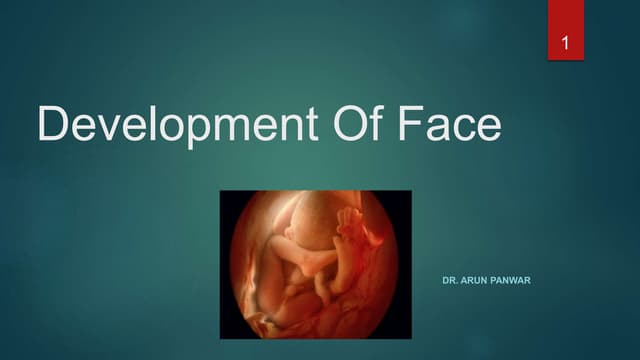 Development of Face and Palate including Anomalies of palate | PPTX