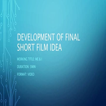 Short Film Pre-production | PPTX