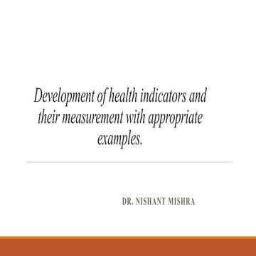 Development of health indicators and their measurement with.pptx