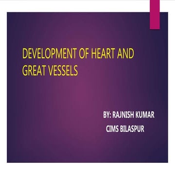 Development of heart | PPTX