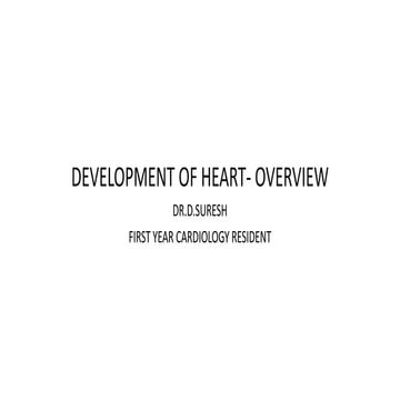 Development of Heart (Embryology) | PPTX