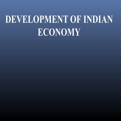 Indian Economy | PPT