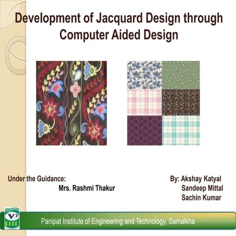Development Of Jacquard Design Through Computer Aided Design Cad ...