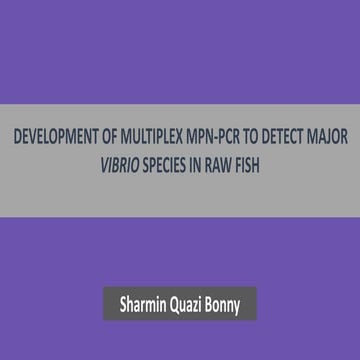 Development of multiplex mpn pcr to detect major vibrio species in raw ...