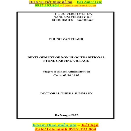 Development of non nuoc traditional stone carving village.doc | Arts ...