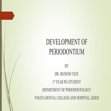 Development of periodontium | PPTX