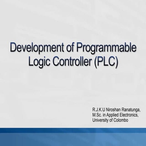 Development of plc | PPT