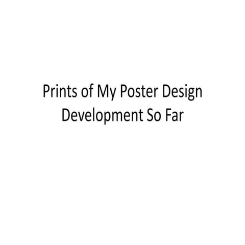 Ancillary Task Poster Development | PPTX