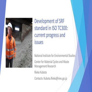 Development of SRF standard in iso tc300 NIES_Ms_kubota | PPT