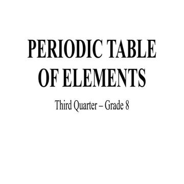 Development of the Periodic Table PowerPoint | PPTX