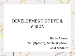 Development Of Vision | PPT