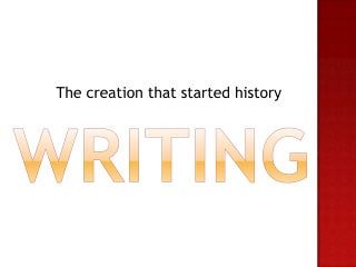 Creative writing structure | PPT