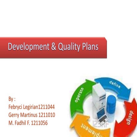 Development & quality plan | PPTX