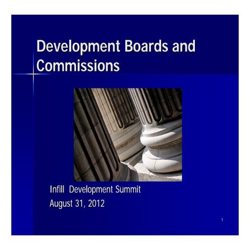 Development Boards & Commissions | PPT