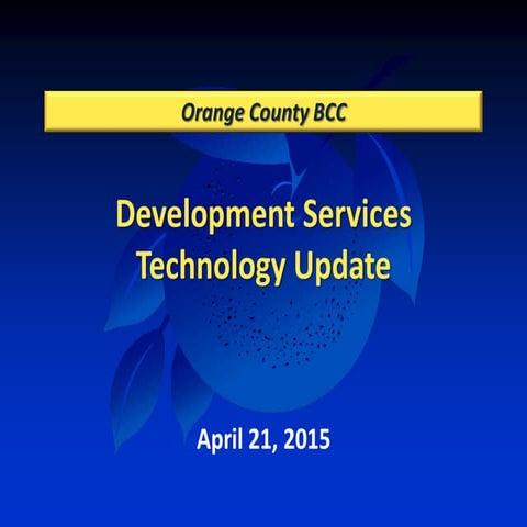 Development Services Technology Update | PPT