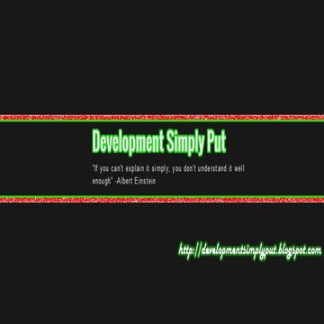 Development Simply Put | PPTX