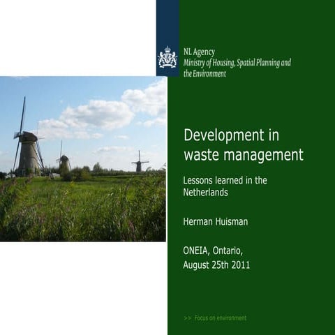 Developments in Dutch Waste Management Oneia | PPT