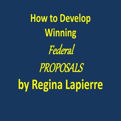 Develop winning federal_proposals | PPTX