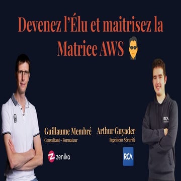 Devenez l’Élu et maitrisez la Matrice AWS 🦸 | PDF