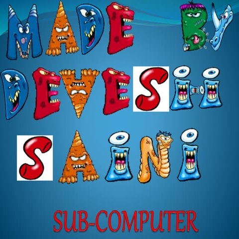 Computer | PPTX | Operating Systems | Computer Software and Applications