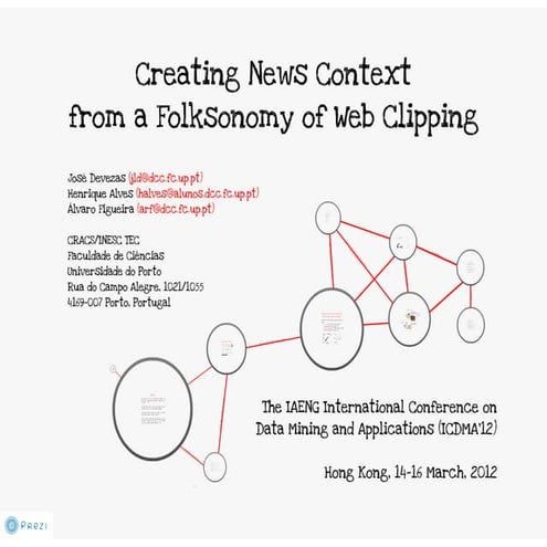 Creating News Context From a Folksonomy of Web Clipping | PDF | Internet | Computing