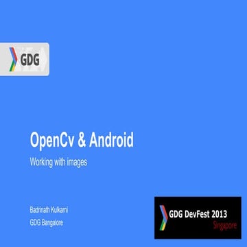 [Devfest]open cv & android | PDF