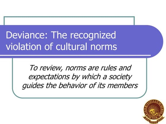 CAPE SOCIOLOGY Socialordersocialcontrolanddeviance | PPT