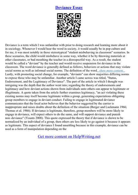 Deviant Behavior Essay.pdf