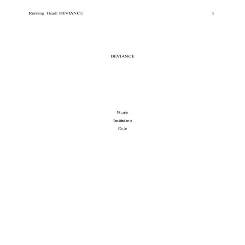 Deviant behavior police brutality | DOCX | Crime & Harmful Acts to ...