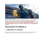 DEVIANTS ETERNALS: COMPARISON BETWEEN COMICS AND MOVIES | DOCX