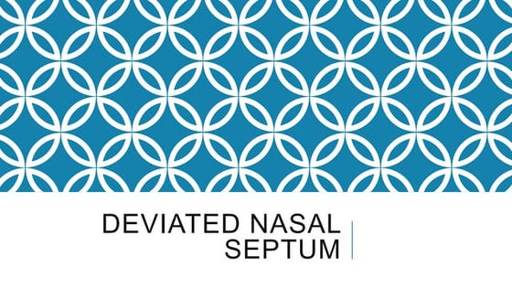Dns (Deviated Nasal Septum) | SurgicoMed.com