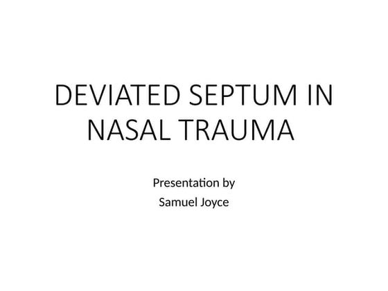 What is Deviated Nasal Septum - PPT.pptx