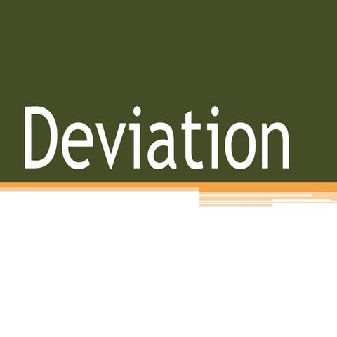 Deviation | PPTX