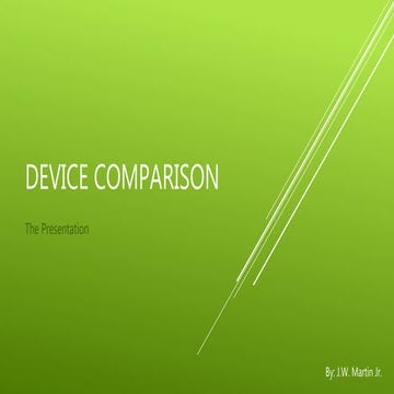 Device comparison | PPT