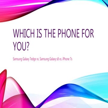 Smart phone comparison powerpoint | PPTX