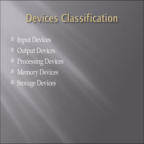Devices Classification | PPT