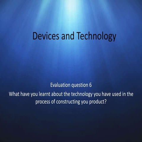 Devices and technology | PPT