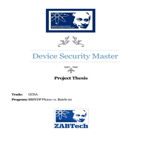 Device security master (ASA Firewall) - project thesis - SZABIST ...